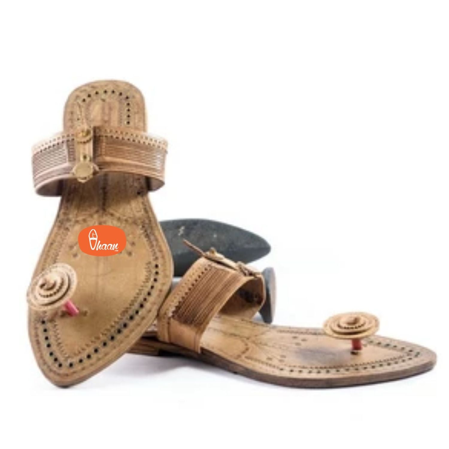 Paduka design kolhapuri chappal for Unisex by Vhaan | Shop online