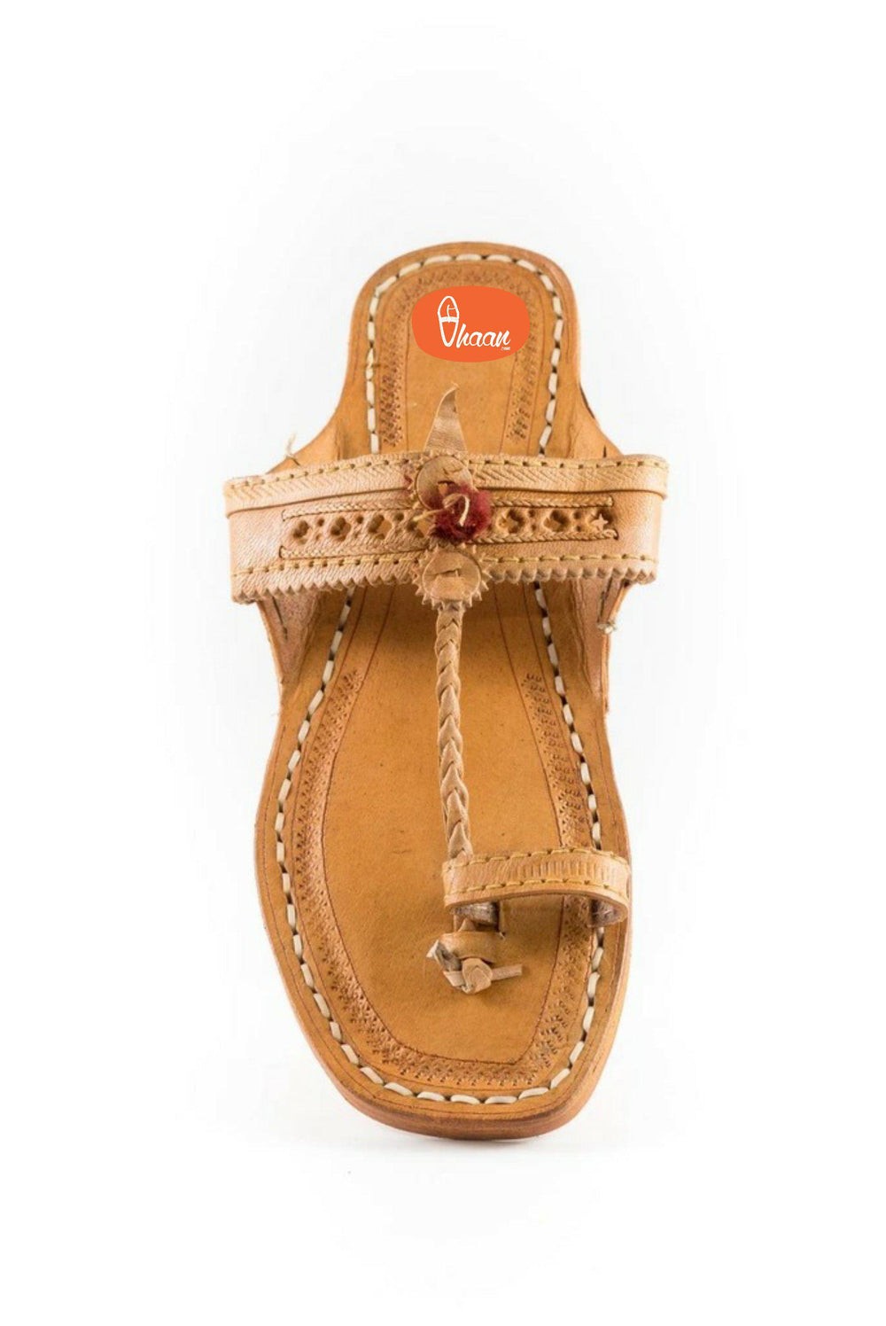 Yellow Moja (T) Shape 4 Veni Kolhapuri Chappal for Ladies | Vhaan